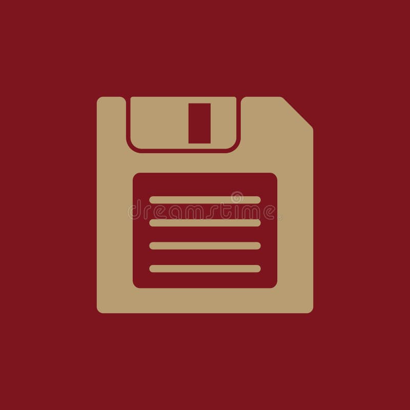 The Floppy Disk Icon. Diskette Symbol Stock Vector - Illustration of ...