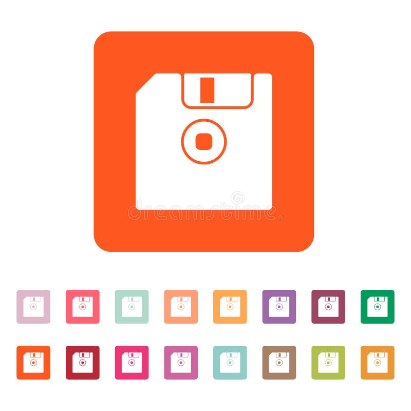 The Floppy Disk Icon. Diskette Symbol Stock Vector - Illustration of retro, magnetic: 78881755
