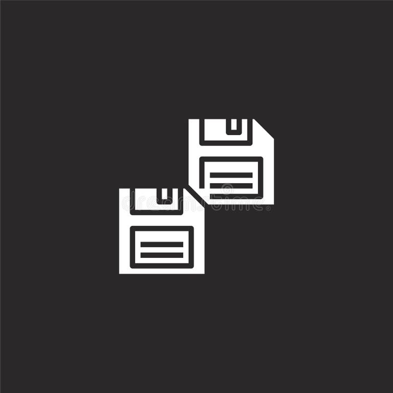 Floppy Disk Icon. Filled Floppy Disk Icon for Website Design and Mobile ...