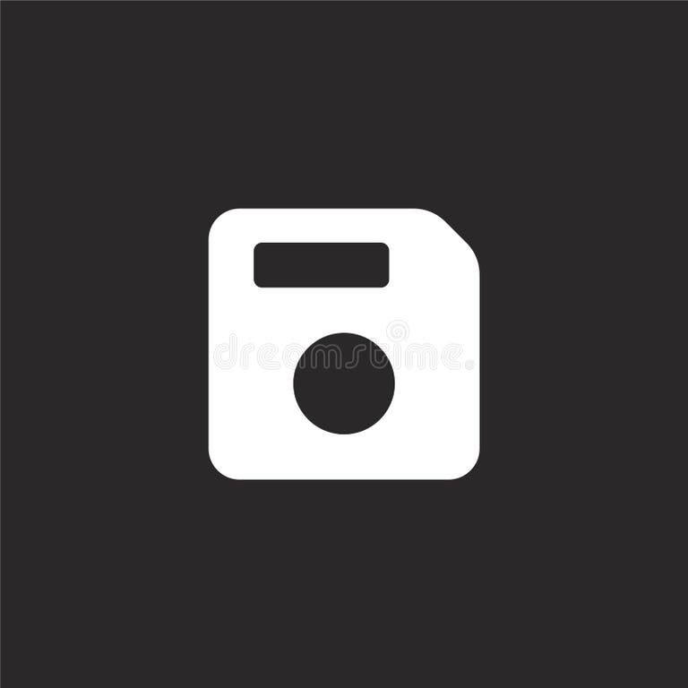 Floppy Disk Icon. Filled Floppy Disk Icon for Website Design and Mobile ...