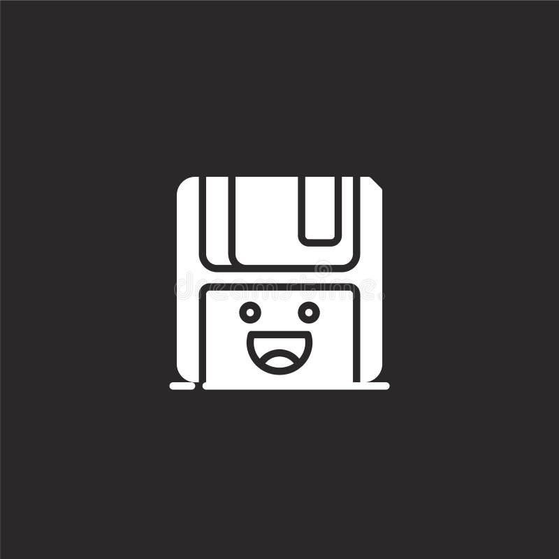 Floppy Disk Icon. Filled Floppy Disk Icon for Website Design and Mobile ...