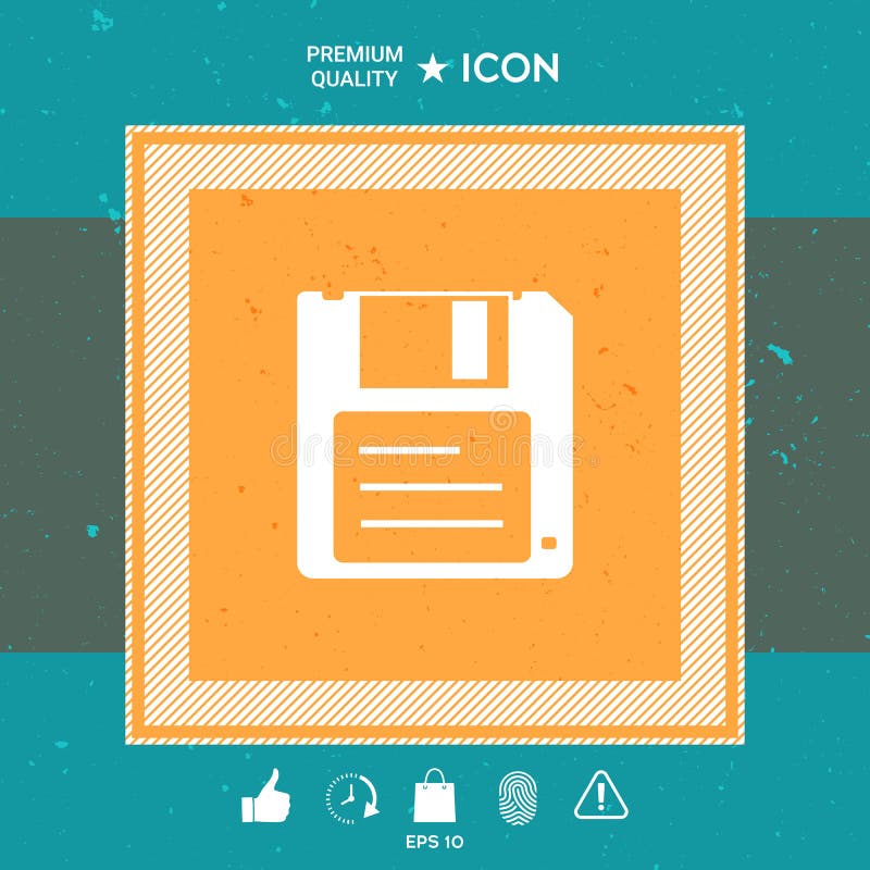 Floppy disk icon stock vector. Illustration of storage - 107103391