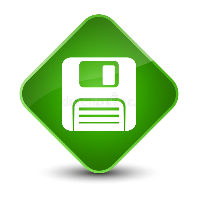 Floppy Disk Icon Elegant Green Diamond Button Stock Illustration ... Floppy Disk Icon Elegant Green Diamond Button Stock Illustration ...
