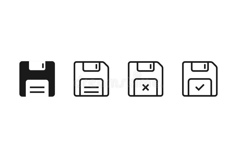 Floppy Disk Icon. Save File Symbol. Retro File Storage. Backup Archive Sign. Floppy Disk Memory ...