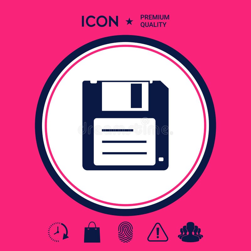 Floppy disk icon stock vector. Illustration of floppy - 117234524