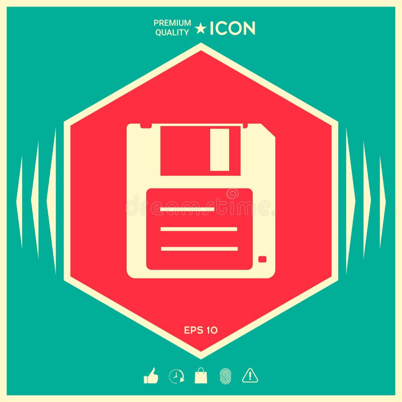 Floppy disk icon stock vector. Illustration of data - 120426011