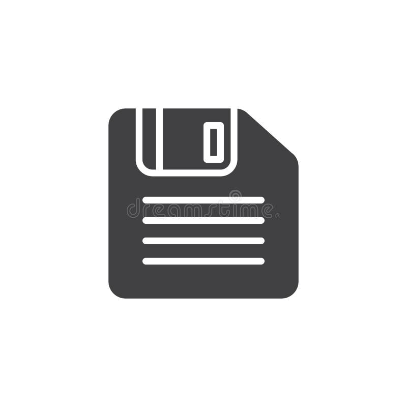 Floppy disk icon vector stock vector. Illustration of design - 107449150