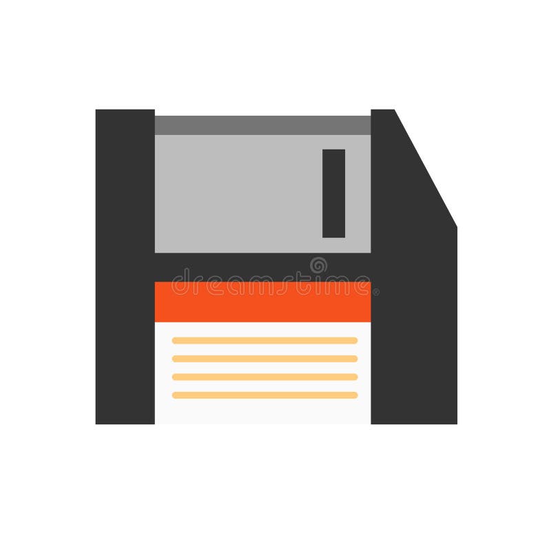 Diskette Icon Vector Sign and Symbol Isolated on White Background ...
