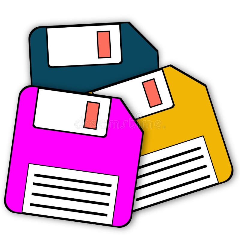 Floppy Disk Illustration Design Stock Illustration - Illustration of ...