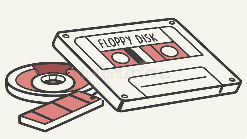 Floppy Disk Data Storage, Retro Tech and Vintage Computer Memory Vector ...
