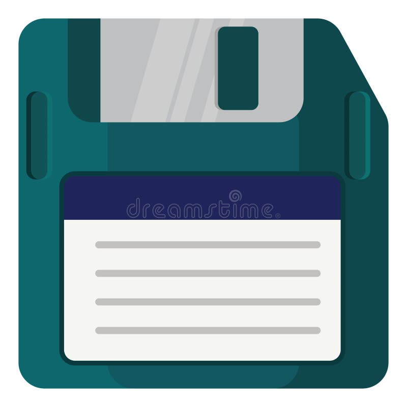 Floppy disk, icon stock vector. Illustration of inch - 261375874