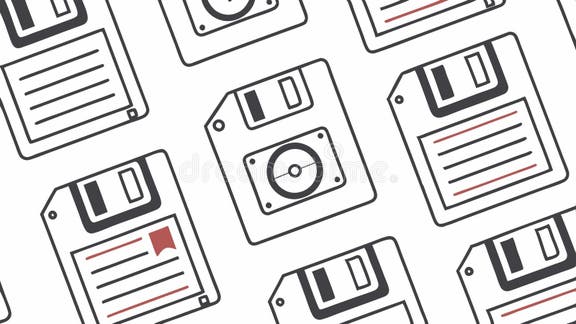 Floppy Disk Illustration, Vintage Data Storage and Retro Tech Vector ...