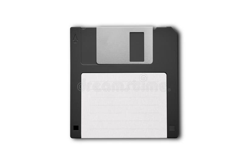 Floppy Disk 3.5 Inch Isolated on White Background Stock Illustration ...