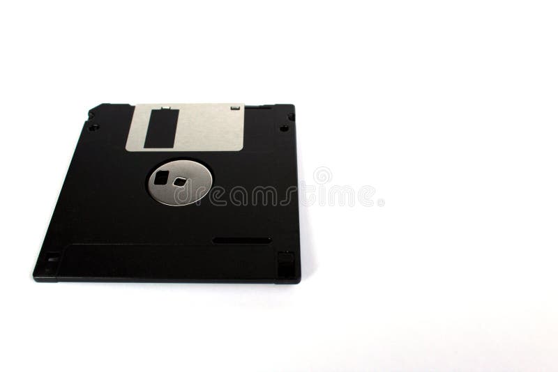 Black Floppy Disks Isolated on White Background Back Side Stock Photo ...