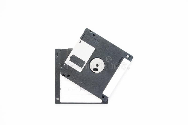 Floppy Disk Magnetic Computer Data Storage Support on White Stock Photo ...