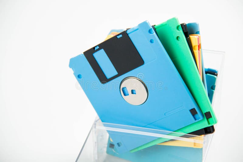 Floppy Disk Magnetic on White Background. Stock Image - Image of ...