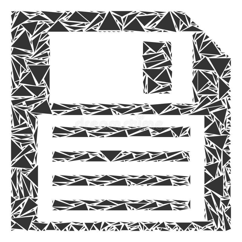 Floppy Disk Collage of Triangles Stock Vector - Illustration of ...