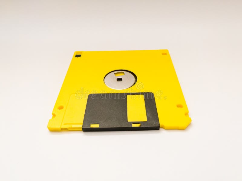 Outdated Floppy Disks in Storage Case Isolated on White Background ...