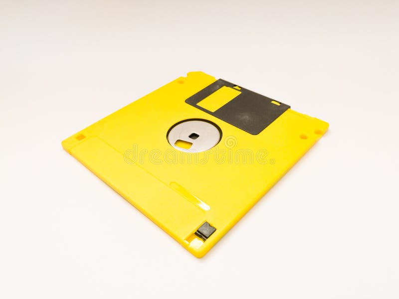 Outdated Floppy Disks in Storage Case Isolated on White Background ...