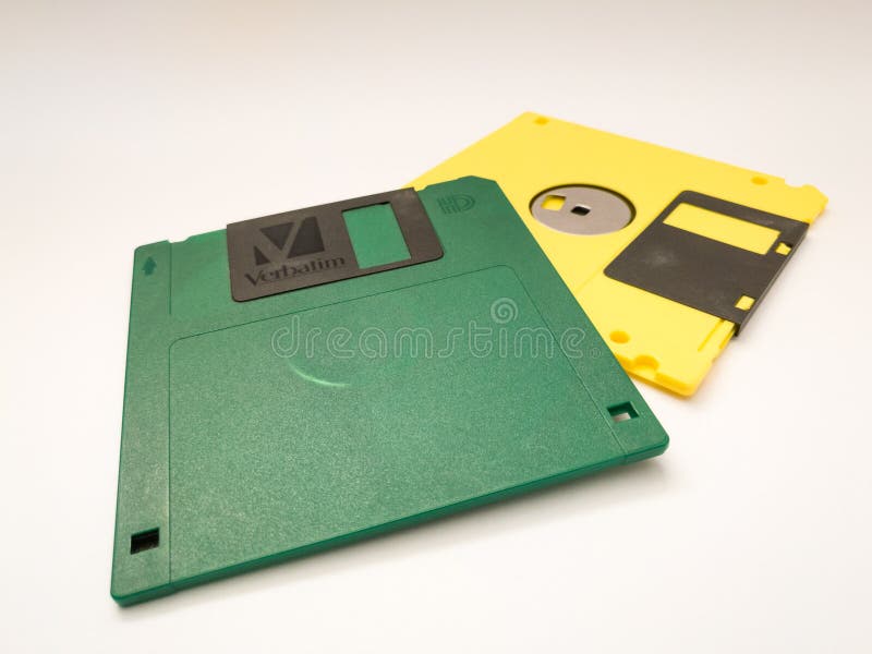 Floppy Disk, Object Isolated on White Background, Outdated Technology ...