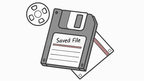 Floppy Disk, Representing Old Data Storage and Retro Tech Vector Design Generative AI Stock ...