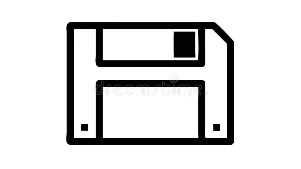 Floppy Disk Save Icon, Data Storage Legacy Media, Vector Design ...