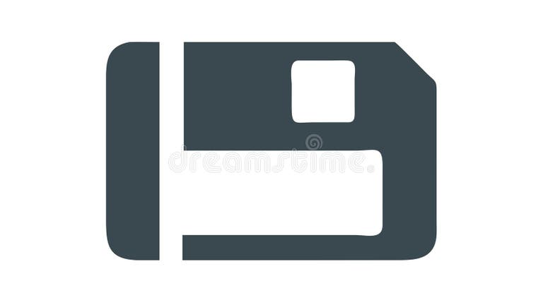Floppy Disk Save Icon, Data Storage and Legacy Tech, Vector Design ...