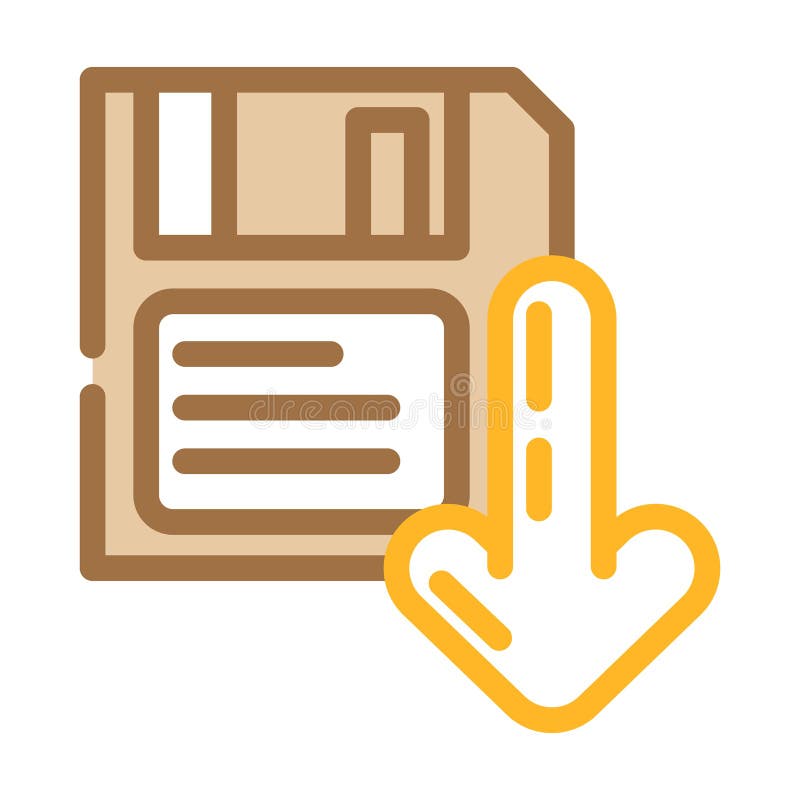 Floppy Disk Saving Loading Data Color Icon Vector Illustration Stock ... Floppy Disk Saving Loading Data Color Icon Vector Illustration Stock ...