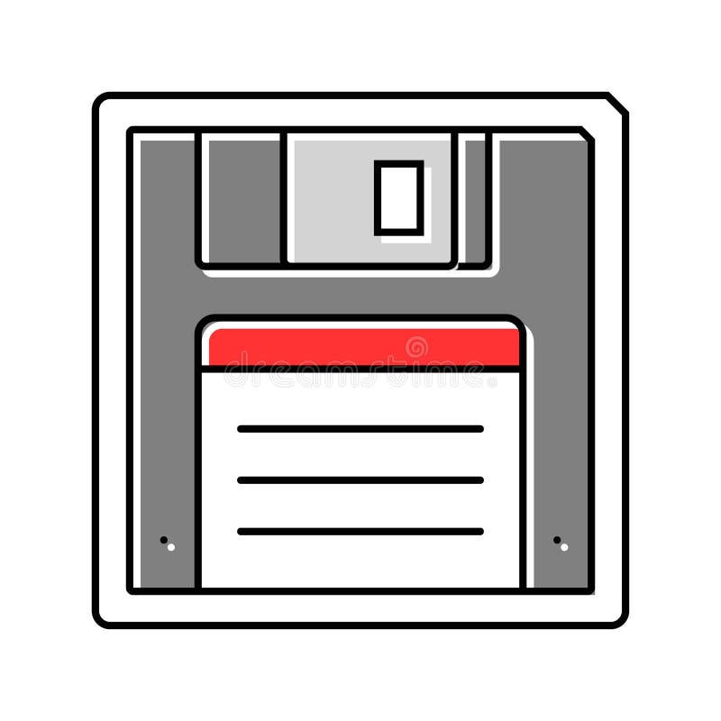 Floppy Disk Saving Loading Data Color Icon Vector Illustration Stock ... Floppy Disk Saving Loading Data Color Icon Vector Illustration Stock ...