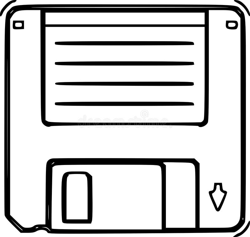 Floppy drive stock illustration. Illustration of diskette - 441702