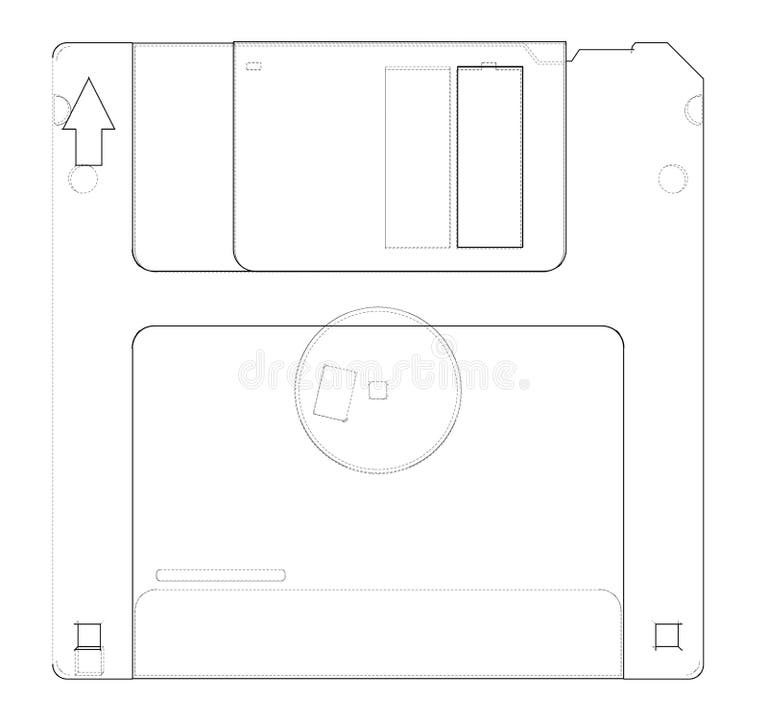 Floppy Disk Sketch Stock Illustrations – 125 Floppy Disk Sketch Stock ...