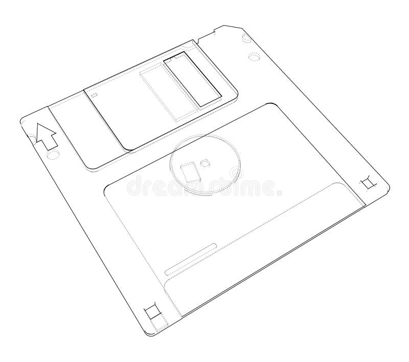 Floppy Disk Storage Sketch. Vector Stock Vector - Illustration of ... Floppy Disk Storage Sketch. Vector Stock Vector - Illustration of ...