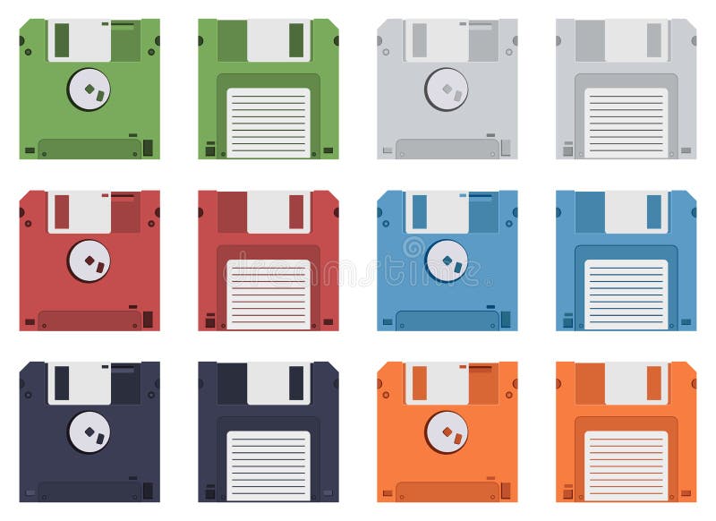 Floppy Disk Vector Design Illustration Isolated on White Background ...