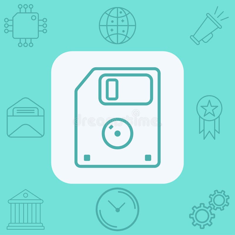 Floppy Disk Vector Icon Sign Symbol Stock Vector - Illustration of ... Floppy Disk Vector Icon Sign Symbol Stock Vector - Illustration of ...
