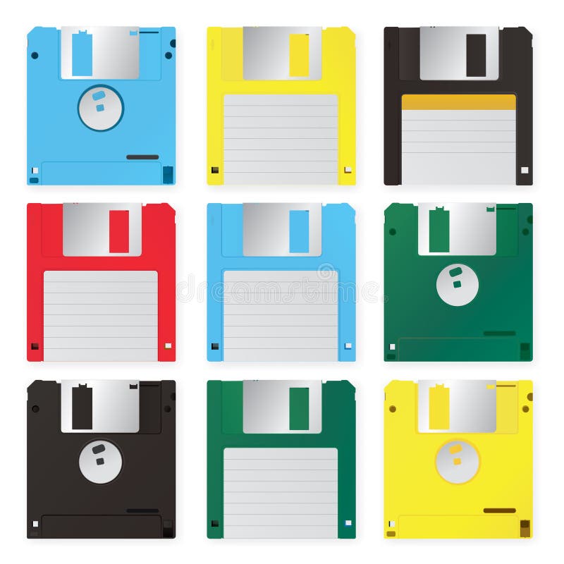 Floppy Disk Vector Illustration Stock Vector - Illustration of graphic ...