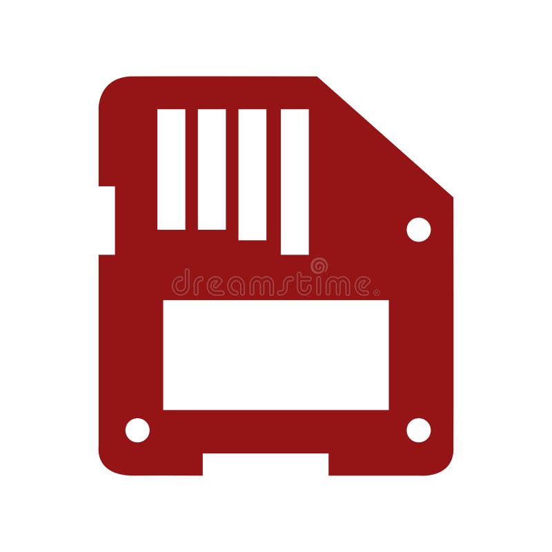 Red floppy disk stock vector. Illustration of isolated - 1819632