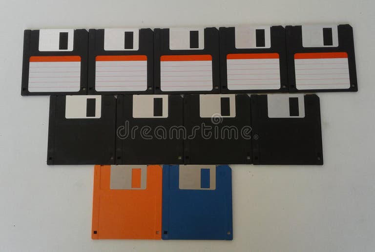 Floppy Disks Old Technology Retro Diskette Stock Photo - Image of ...