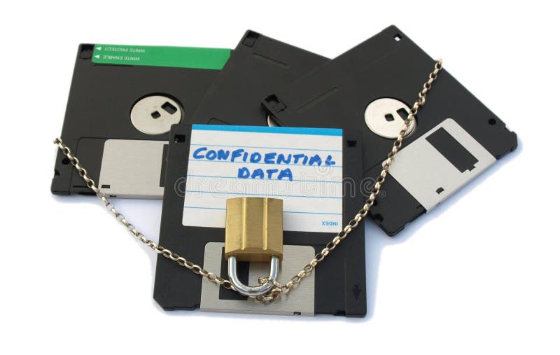 Floppy disks - secured stock image. Image of floppy, security - 6613279