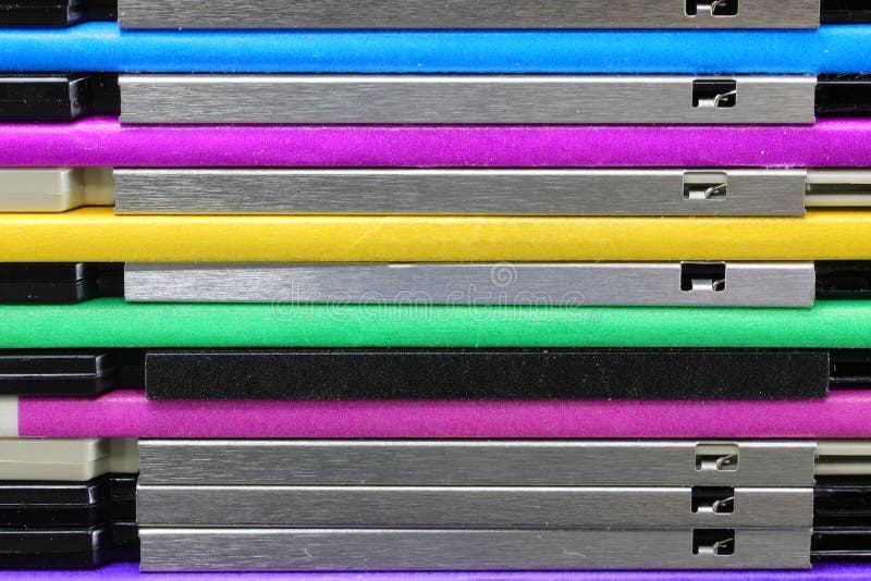 Floppy Disks Used To Save Computer Data in the 90s Stock Image - Image ...