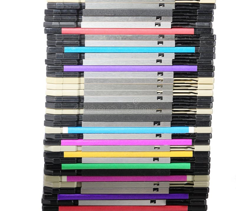 Floppy Disks Used To Save Computer Data in the 90s Stock Photo - Image ...