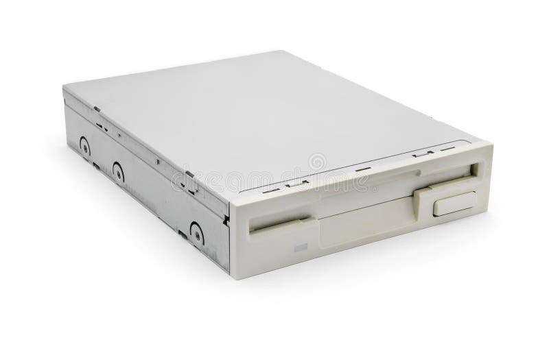 Floppy Drive with Disk Inside Stock Image - Image of inch, electronics ...