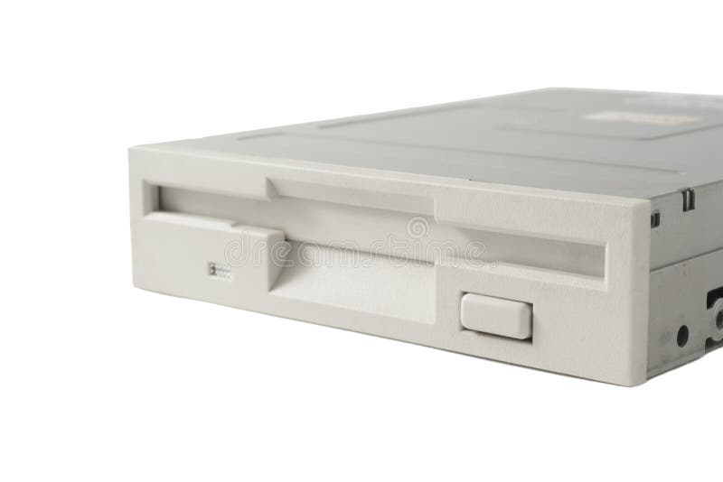 Floppy Drive With Disk Inside Stock Image - Image of inch, electronics ...