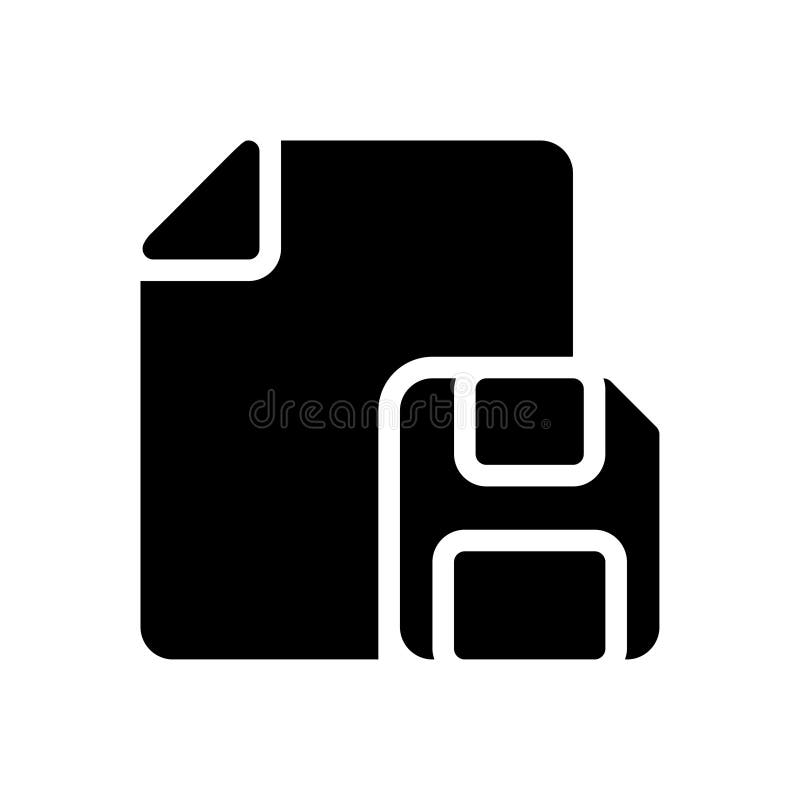 Floppy file stock vector. Illustration of retro, floppy - 216656018