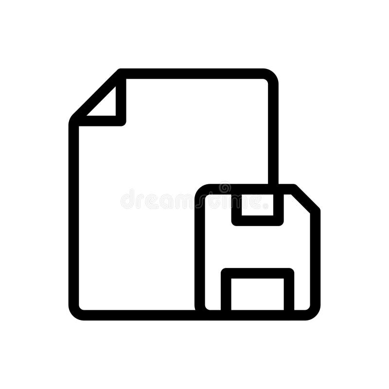 Floppy file stock vector. Illustration of disk, memory - 216655728