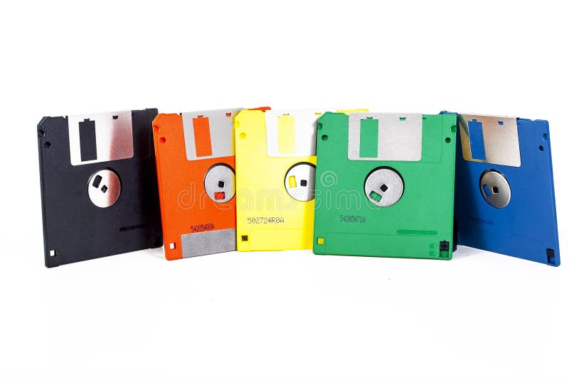 Floppy in Five Colors. Flopy Floppy Floppys Flopys. Old Computer Data ...