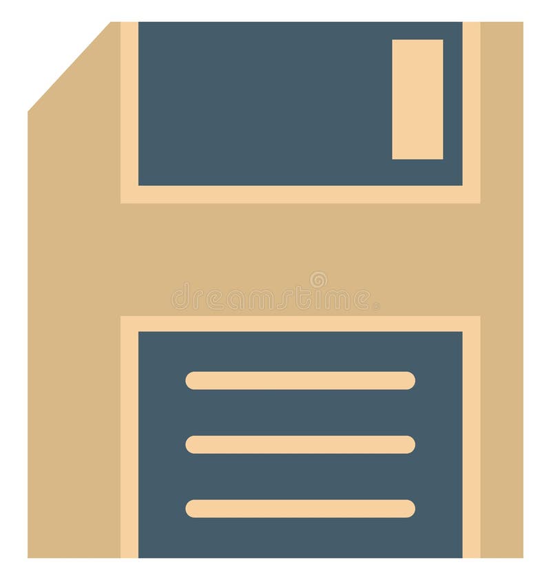 Floppy, Floppy Drive Isolated Vector Icon Stock Vector - Illustration ...