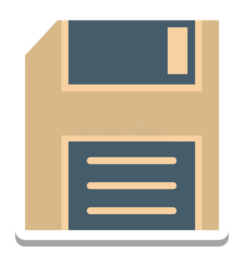 Floppy, Floppy Drive Isolated Vector Icon Stock Vector - Illustration ...