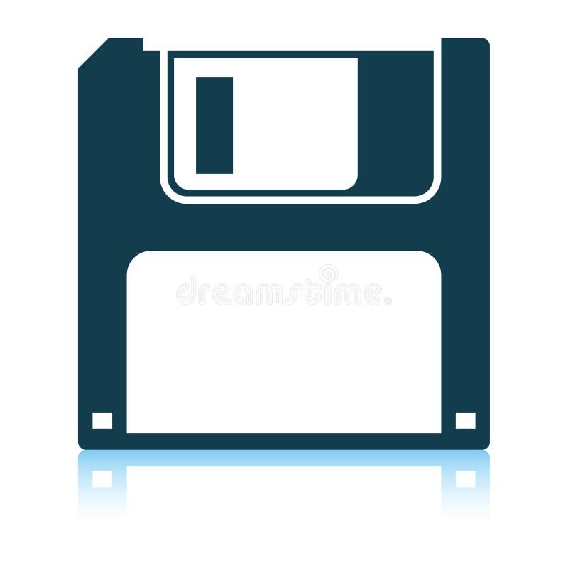 Floppy icon stock vector. Illustration of digital, silhouette - 145279060