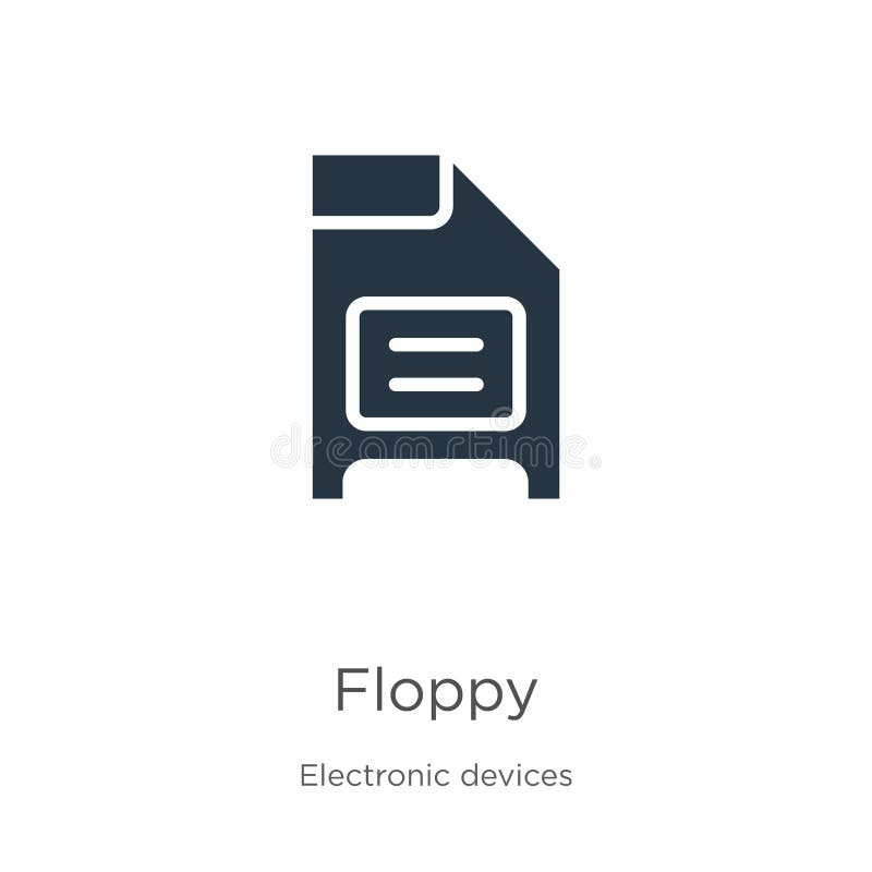 Floppy Icon Vector. Trendy Flat Floppy Icon from Electronic Devices ...