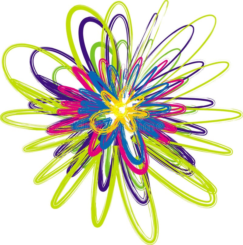 Flor abstracta ilustración del vector. Ilustración de arte - 4709328